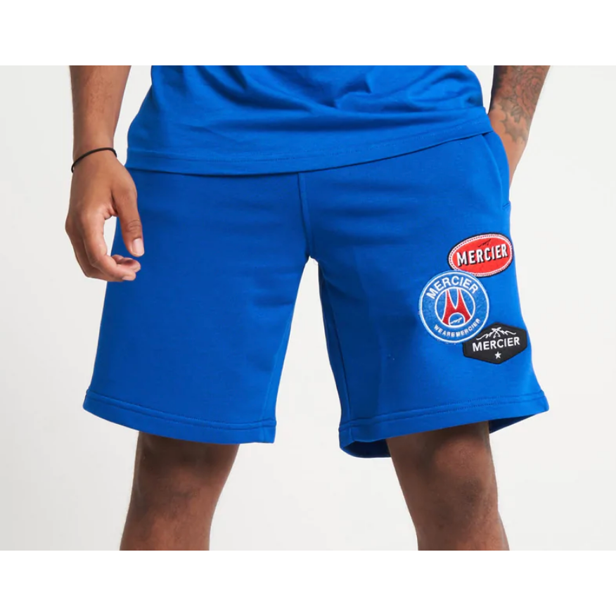Mercier Badge Shorts (Cobalt Blue) | Dapper Beast