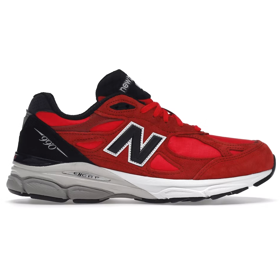 New Balance 990v3 MiUSA (Red Suede) | Dapper Beast